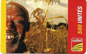 Phonecard: Old Man in a Plantation (Mobile Congo DRC, Congo, Democratic ...