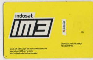 Phonecard: GSM Card IM3 no chip (Test, Proof, Sample & Expo Cards ...