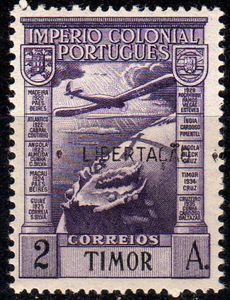 Stamp: Portuguese Empire (Timor(Colonial Empire, overprint LIBERTAÇAO ...