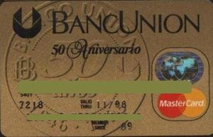 Bank Card: BancUnion - 50 Aniversario (Banc Union, VenezuelaCol:VE-MC ...