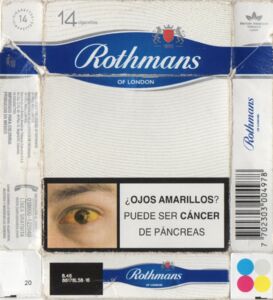 Cigarette Pack: Rothmans (Colombia) Col:CO-CT-0054