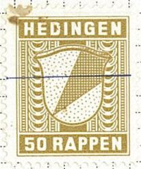Stamp: Hedingen (Switzerland: Revenue Stamps(Revenue - Hedingen) Col:CH ...