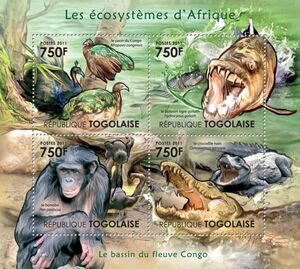 Stamp: Congo River (Togo(Ecosystems - Congo River Basin (2011)) Mi:TG ...