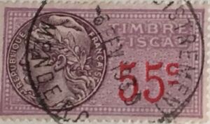 Stamp: Timbre fiscal (France: Revenue Stamps) (Timbre Fiscal) Yt:FR FI112
