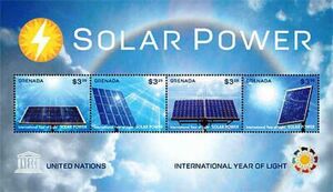Stamp: Solar Power (Grenada(International Year of Light) Mi:GD 7147 ...