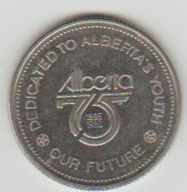 Token: Alberta 75 1905-1980 (Canada(Commemorative Tokens) Col:CA-000187