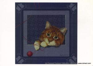 Postcard: Cats Art by Brigitte Nosko. (Germany, Federal Republic(- Cats) Col:DE-012101