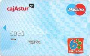 Bank Card: CajAstur (Caja de Asturias, SpainCol:ES-MS-0027