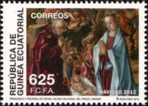 Stamp: Francisco and Rodrigo de Osona Nativity (Equatorial Guinea ...