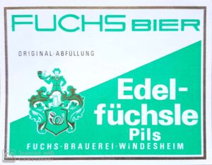 Drink Label: Edel - füchsle pils (Fuchs brauerei, Germany, Federal ...