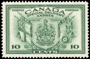 Stamp: Canadian Coat of Arms, Special Delivery (CanadaMi:CA 232,Sn:CA ...