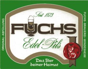Drink Label: Edel Pils (Fuchs brauerei, Germany, Federal RepublicCol:DE ...