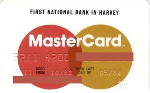 Bank Card: First National Bank in Harvey MC (First National Bank in ...