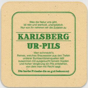Söralátét: Karlsberg Ur-Pils (Karlsberg Brauerei GmbH (Schörghuber ...