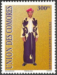 Stamp: Costume (Comoros) (Traditional Costumes (2002)) Mi:KM 1785,Sn:KM ...
