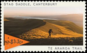 Stamp: Stag Saddle, Canterbury (New Zealand(Te Araroa Trail (2019)) Mi ...