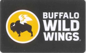 Gift Card: New Logo on black background (Buffalo Wild Wings, United ...
