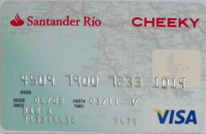 Tarjeta de Banco: Santander Rio Cheeky (Banco Santander Rio ...