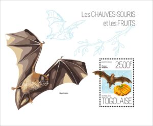 Stamp: Livingstone's Flying Fox (Pteropus livingstonii), Banana (Togo ...