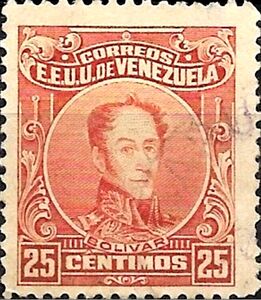Stamp: Simón Bolívar (Venezuela(Simón Bolívar - Different Frames) Mi:VE 110A,Sn:VE 277,Yt:VE ...