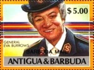 Stamp: General Eva Burrows (Barbuda(Salvation Army) Mi:BX 1035