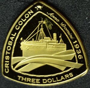 Moneda: 3 Dollars (The Cristobal Colon) (Bermuda(2006~2007 - Shipwreck ...
