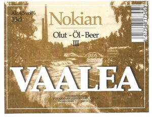 Drink Label: Nokian Vaalea (Nokian Panimo, FinlandCol:FI-BEER-000032