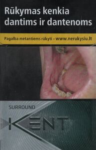 Cigarette Pack: Kent Surround (LithuaniaCol:LT-CT-0002