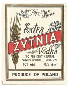 Drink Label: Zytnia (Polmos, PolandCol:PL-VODKA-000003
