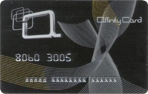 Tarjeta de Banco: Affinity Card (Unoe Bank, S.A., EspañaCol:ES-GM-0246.03