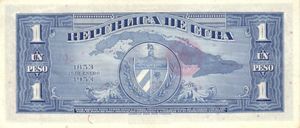 Banknote: 1 Peso (Cuba(1953 Commemorative Issue) Wor:P-86