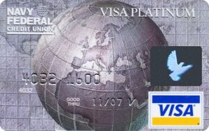Bank Card: Navy Federal Platinum Visa (Navy Federal Credit Union ...