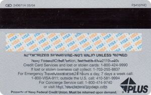 Bank Card: Navy Federal Platinum Visa (Navy Federal Credit Union ...