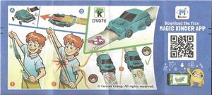 Meal Toy: Blue car (Kinder Surprise, Europe(Kinder - Go Move - Cars ...