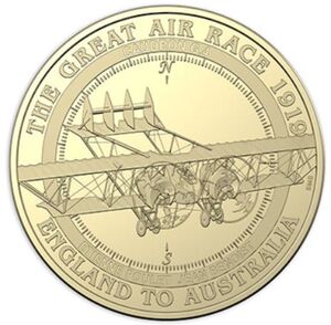 Coin: 1 Dollar (The Great Air Race - Caudron G.4) (Australia ...