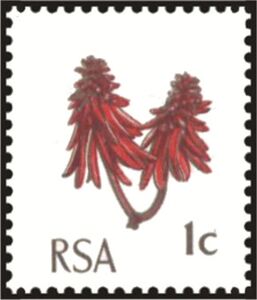 Stamp: Kafferboom Flower; Coral Tree (Erythrina lysistemon) (South ...