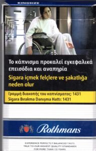 Cigarette Pack: Rothmans Kingsize Blue (CyprusCol:CY-CT-0057