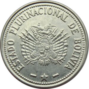 Moneda: 1 Boliviano (Bolivia(Estado plurinacional) WCC:km217