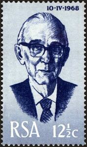 Stamp: Portrait of President Fouche (South Africa(Inauguration of ...