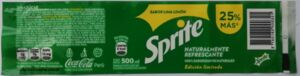 Etiqueta de bebida: Sprite 25 % Más (Coca-Cola Peru, PerúCol:PE-SODA-000078