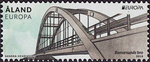 Stamp: Bomarsund Bridge (Åland Islands(Europa (C.E.P.T.) 2018 - Bridges ...