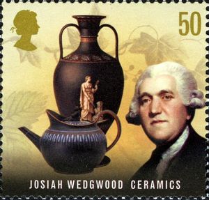 Stamp: Industrial Revolution- Josiah Wedgwood, ceramics (United Kingdom ...