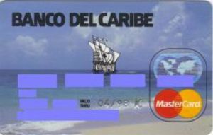Bank Card: BANCO DEL CARIBE (Banco Del Caribe, VenezuelaCol:VE-MC-0088