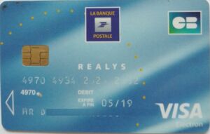 Bank Card: Visa Electron "Realys" (La Poste, FranceCol:FR-VE-0001.07