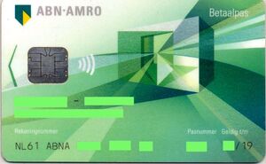 Bank Card: ABN-AMRO Betaalpas (ABN-AMRO Bank, NetherlandsCol:NL-MS-0022.05