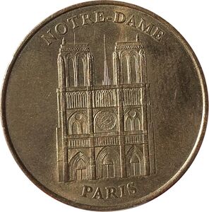 Token: Notre-Dame - Paris (France(Tourist Tokens - Monnaie de Paris ...