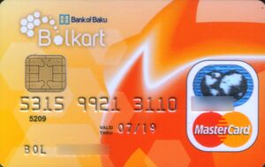 Bank Card: Bolkart (Bank of Baku, AzerbaijanCol:AZ-MC-0018