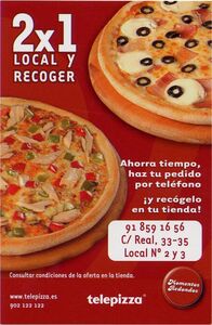 Pocket Calendar: Telepizza (Spain(Advertising) Col:ESP-2008-Adv-009