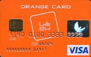 Bank Card: Orange Card (Bank Of Georgia, GeorgiaCol:GE-VI-0005.02