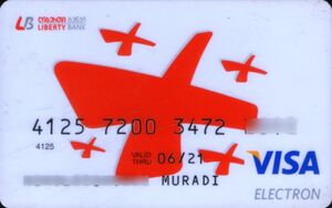 Bank Card: Liberty Bank VE (Liberty Bank, GeorgiaCol:GE-VE-0012